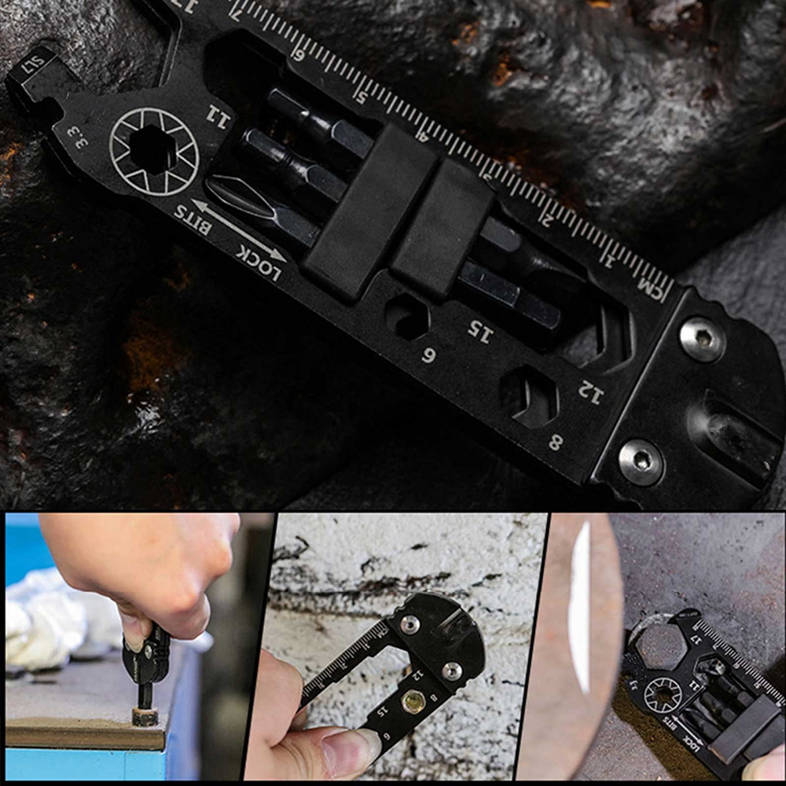 YaChu Multitool Credit Card Sized Pocket Tool, Wallet Multi Tool Card ...