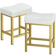 Mainstays 28"H Backless Stool Black Metal Base with Natural Wood Seat ...