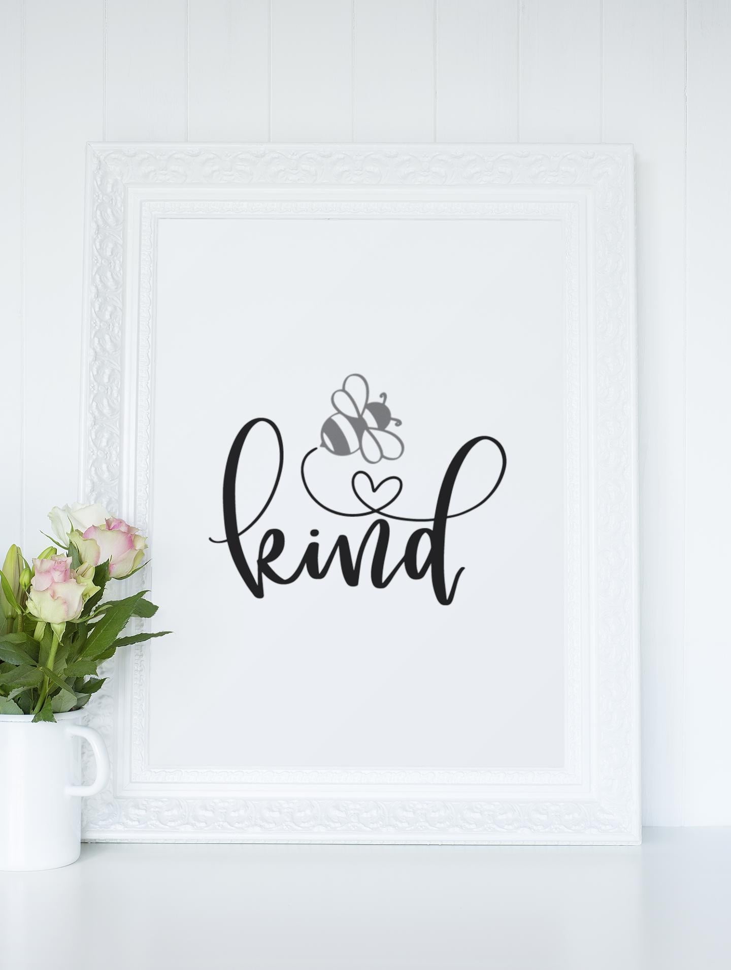 YaHaku Bee Kind Poster: Modern Bumble Bee Wall Art Poster - Walmart.com