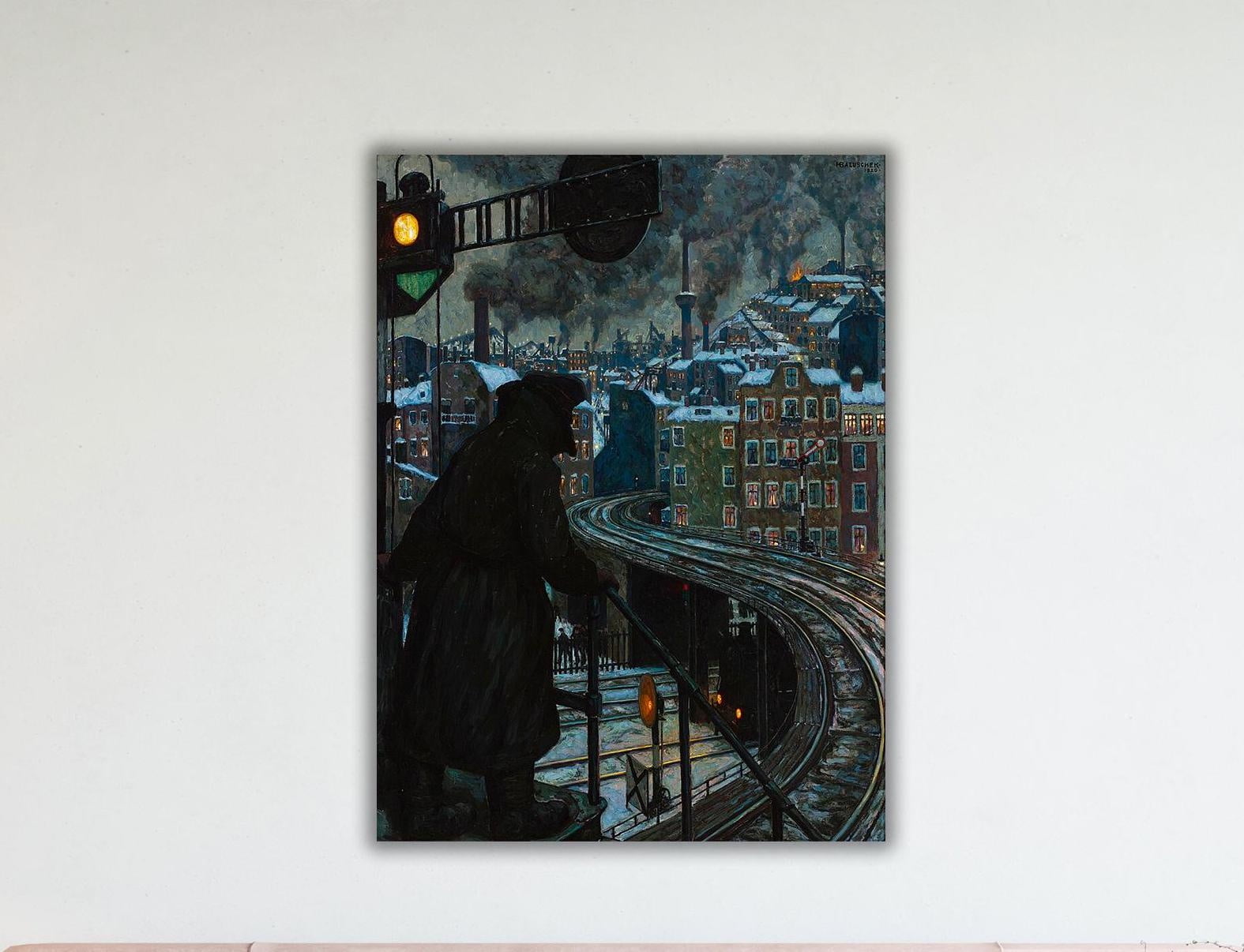 YaHaku City of Workers by Hans Baluschek Wall Art, Industrial ...