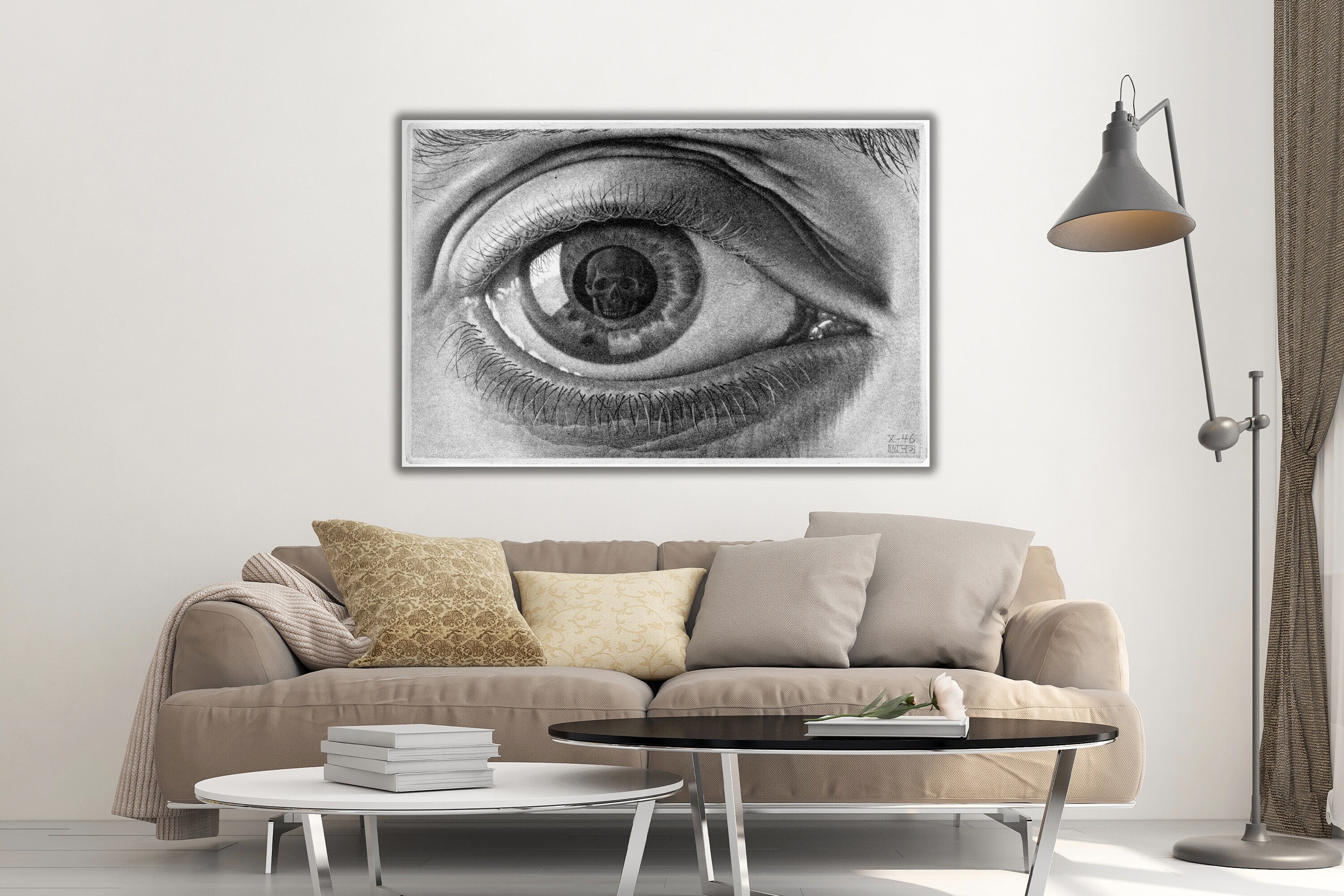 YaHaku Eye (1946) by Maurits Cornelis Escher Artwork, Eye Canvas ...