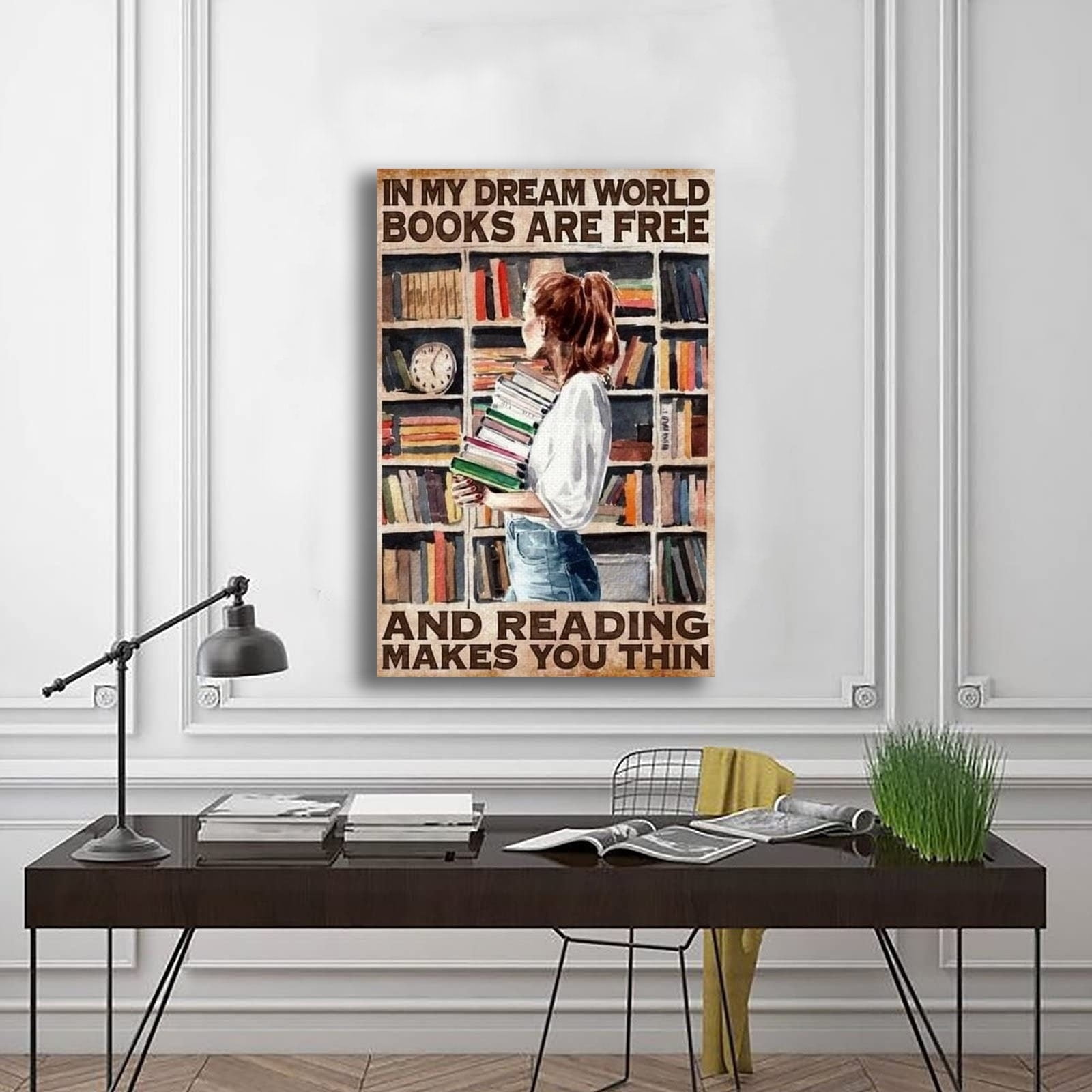 YaHaku Girl In My Dream World, Books are Free and Reading Makes You ...