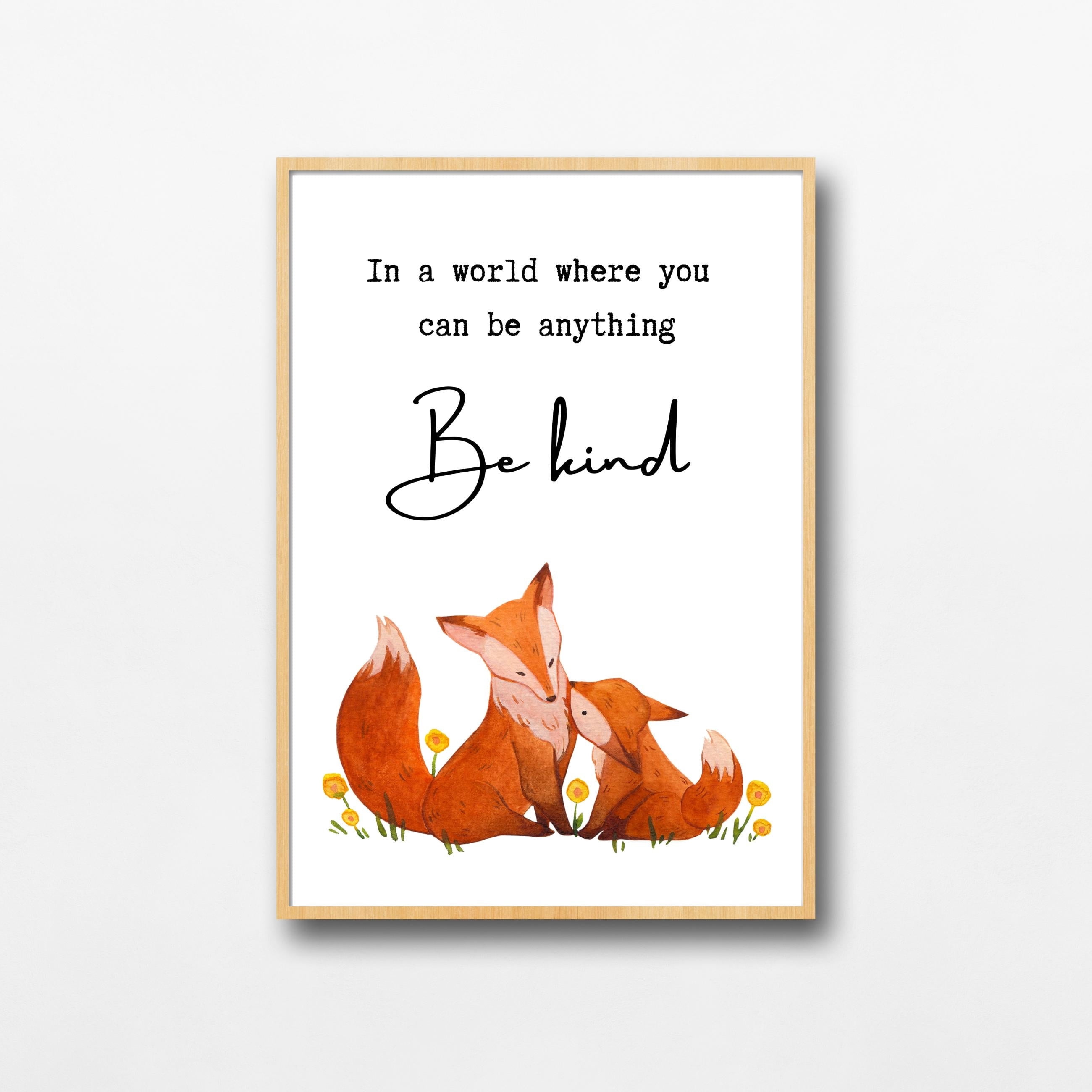 YaHaku In a World Where You Can Be Anything Be Kind, Classroom Decor ...