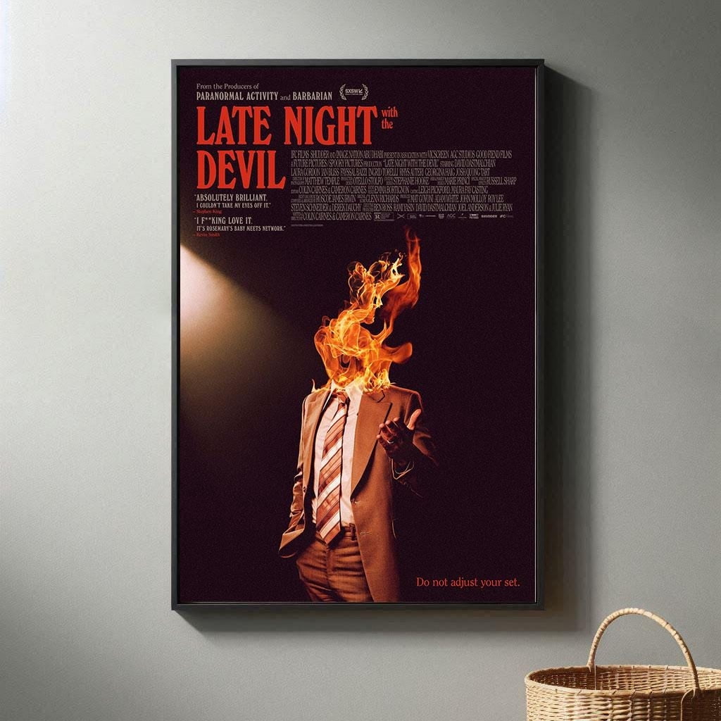YaHaku Late Night with the Devil Movie Poster | High Quality Canvas ...