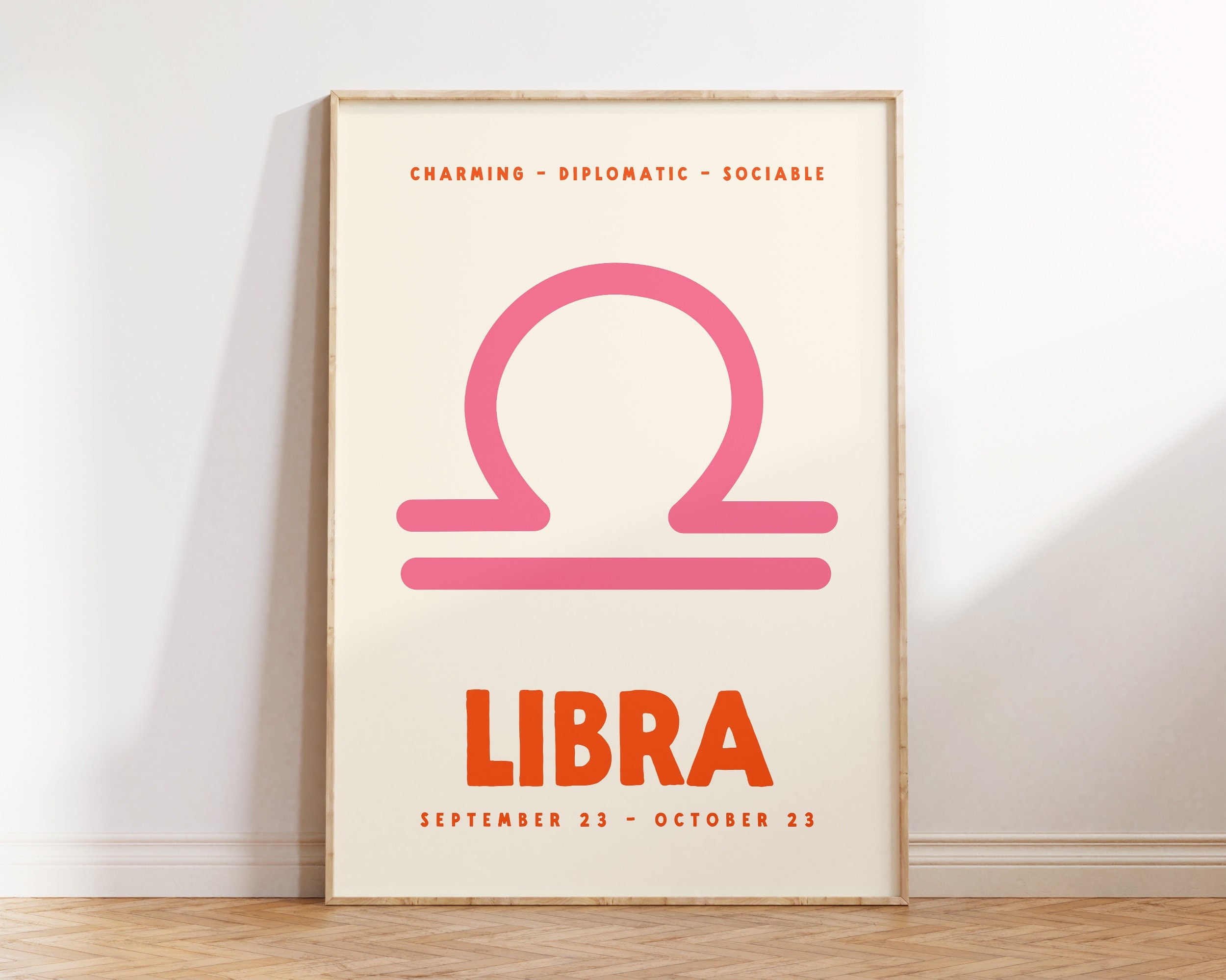 YaHaku Libra Print, Zodiac Poster, Digital Download Print, Trendy Wall ...