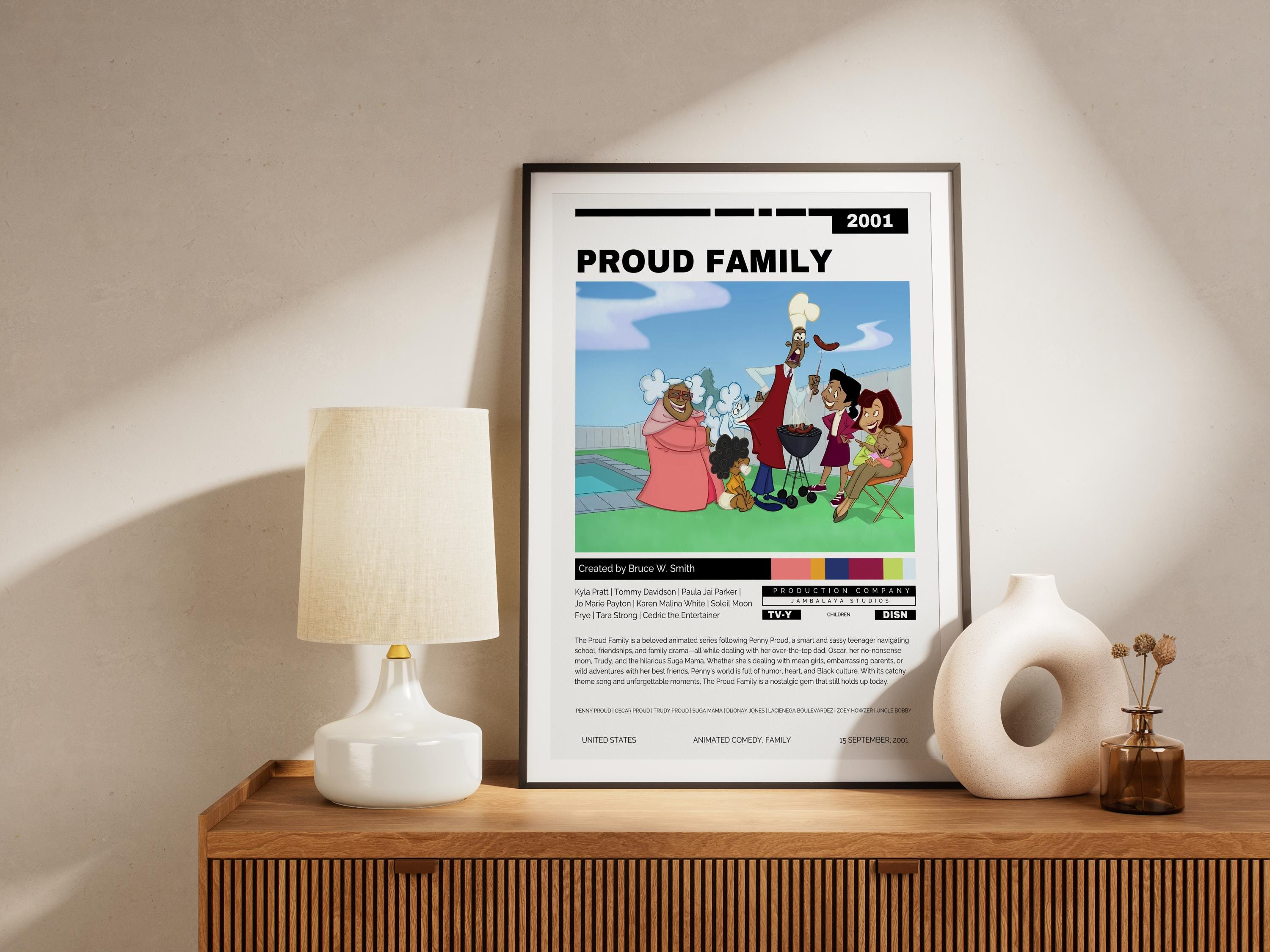 YaHaku Proud Family (2001) TV Show Poster| 2000s Cartoon Wall Art ...
