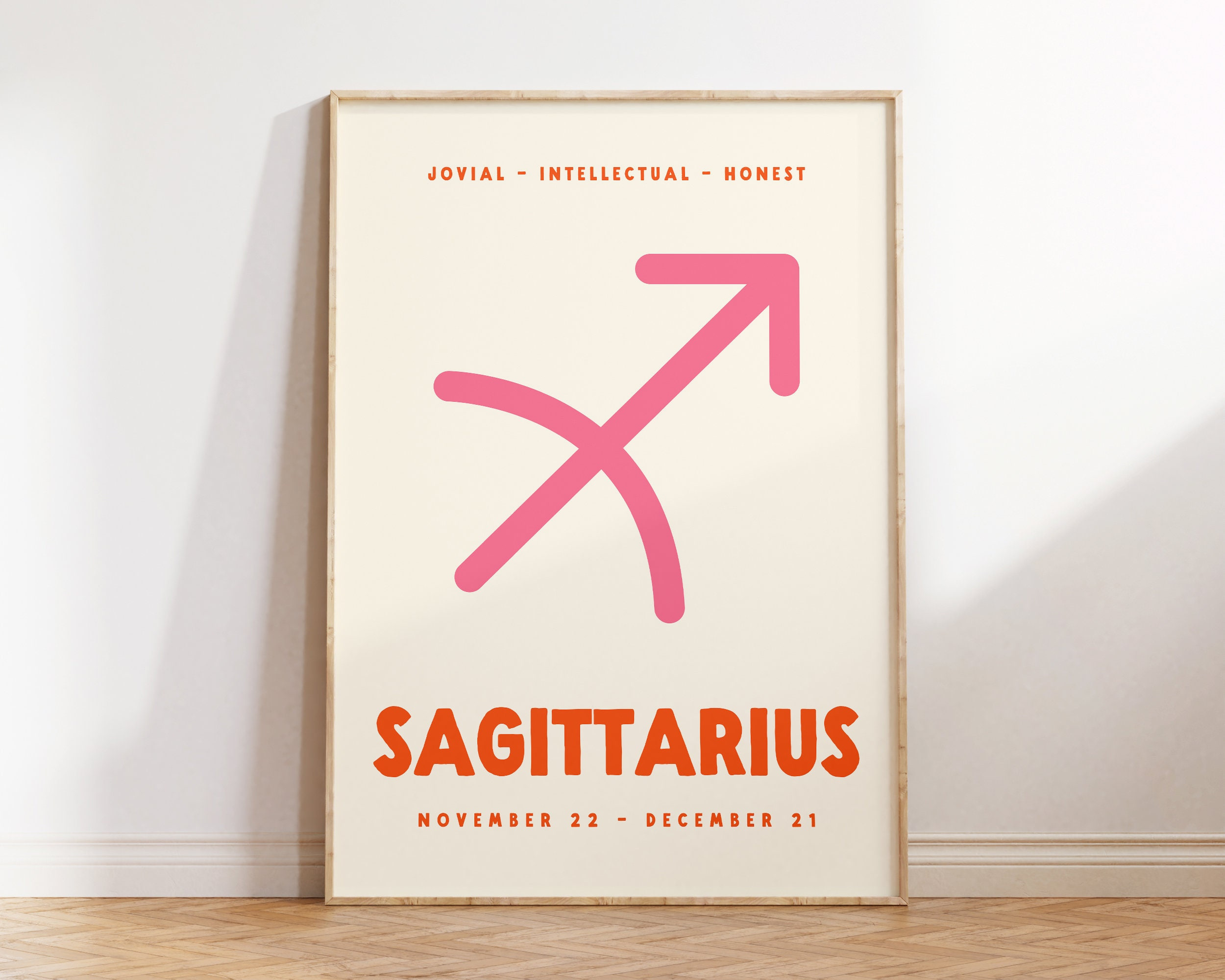 YaHaku Sagittarius Print, Zodiac Poster, Digital Download, Trendy Wall ...