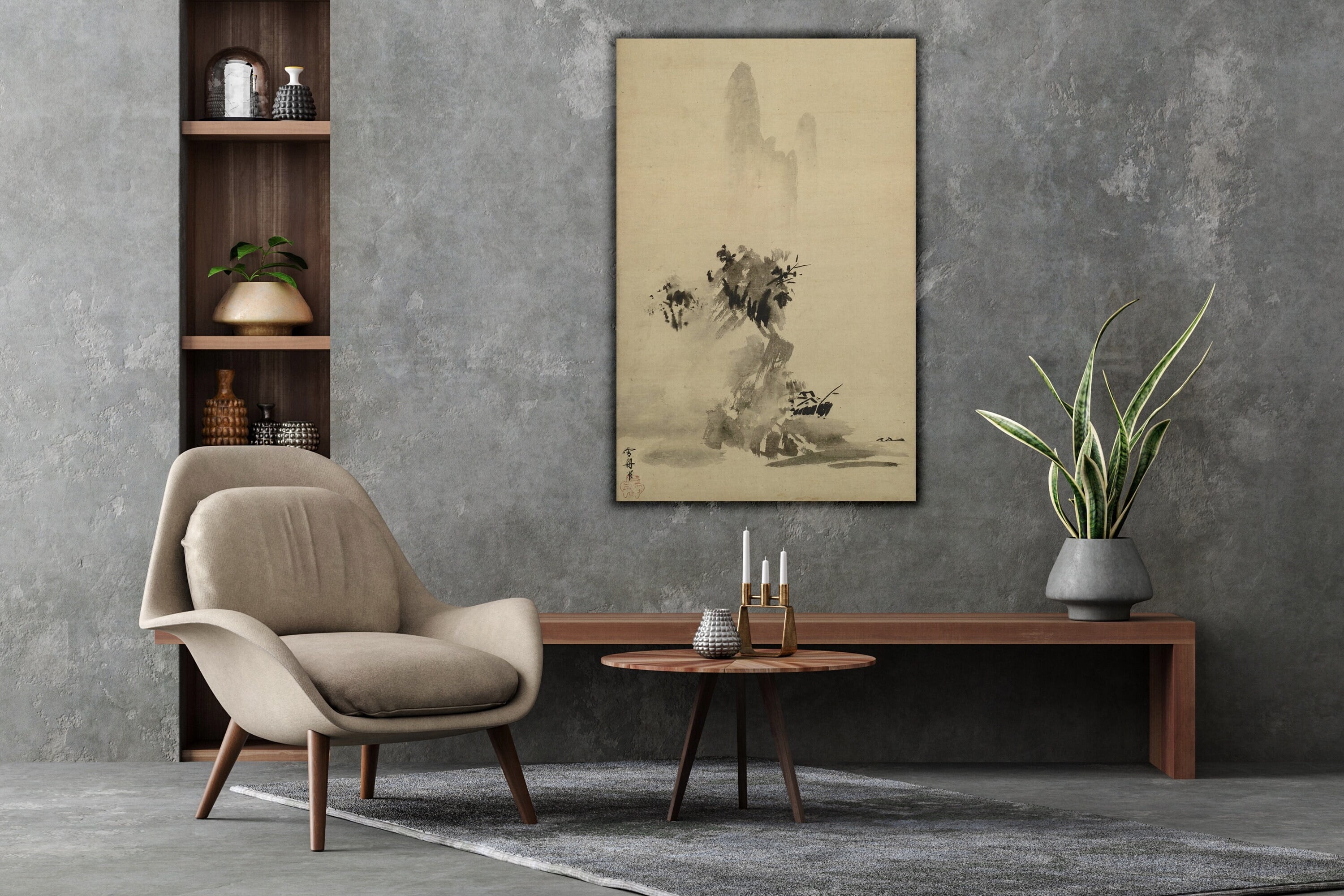 YaHaku Sesshu Toyo Japanese Artwork, Japanese Art Canvas Print, Haboku ...
