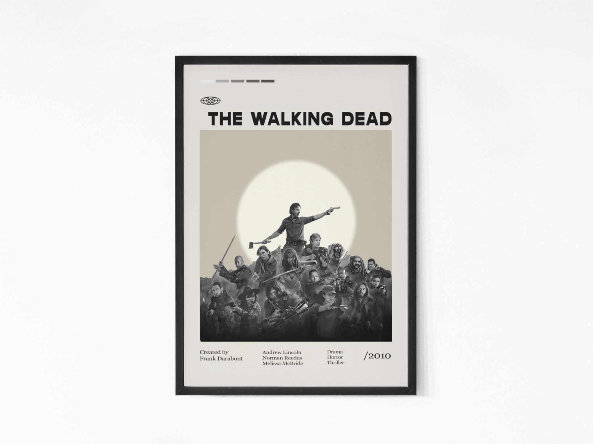 YaHaku The Walking Dead Poster, Vintage tv show poster, Minimalist Art ...