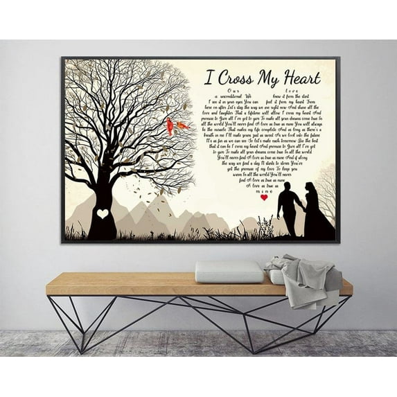 YaHaku Vintage George Strait I Cross My Heart Lyrics Poster, George ...