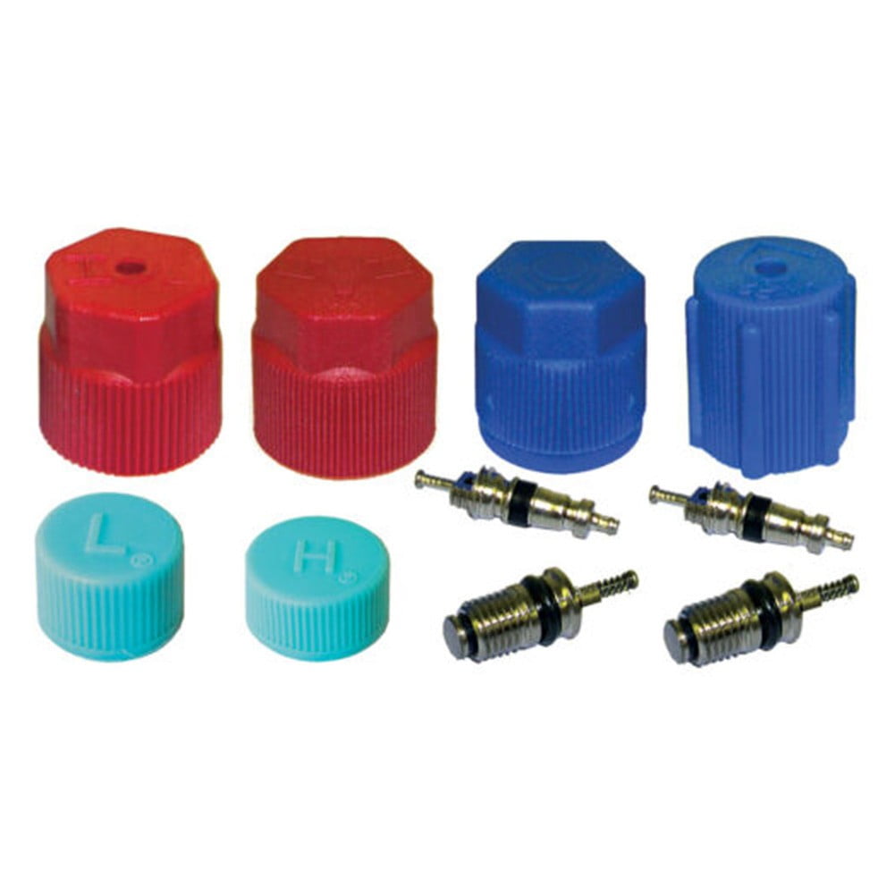YaSaLy 1 Set A/C System Cap & Valve Core Santech Seal Kits Air ...