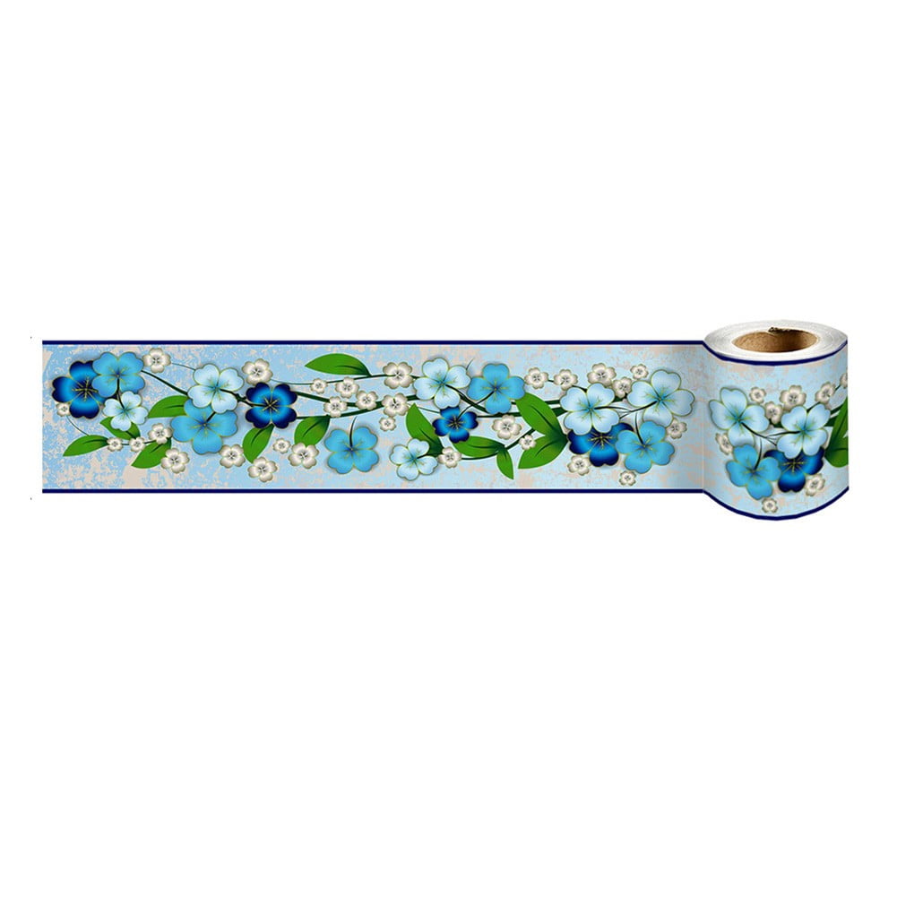 YaSaLy 10*720CM Self-Stick Wall Skirting Border Line Wallsticker Waist ...