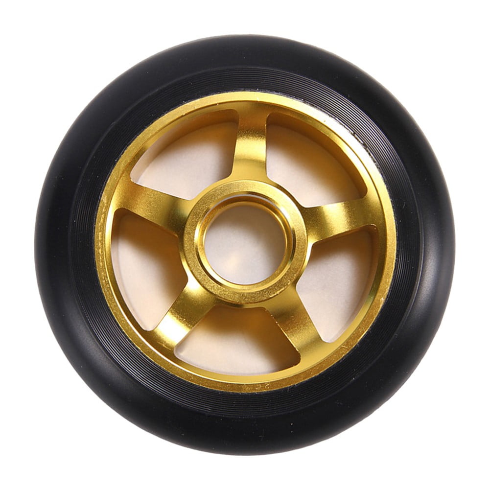 YaSaLy 100mm Pro Scooter Wheels with Bearings Aluminum Alloy Wheel Hub ...
