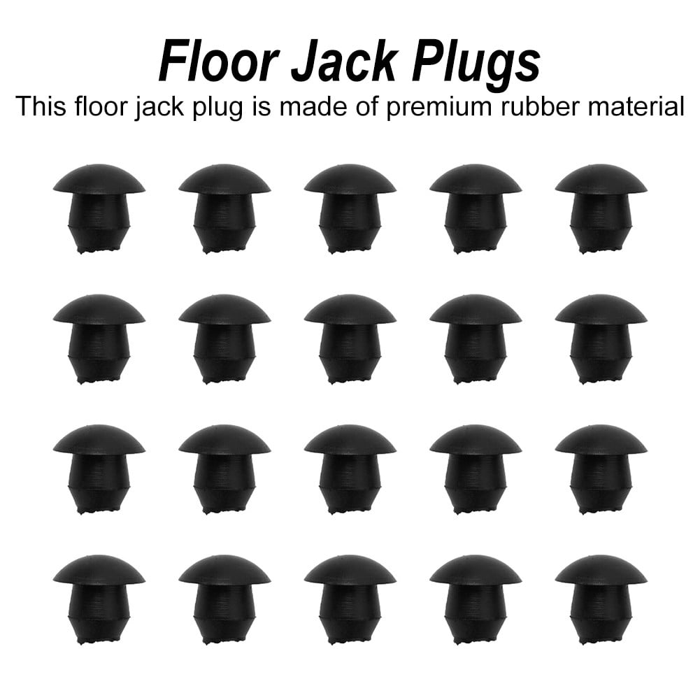 YaSaLy 20 Pcs Black Floor Jack Plugs Floor Jack Oil Filler Plugs Rubber ...