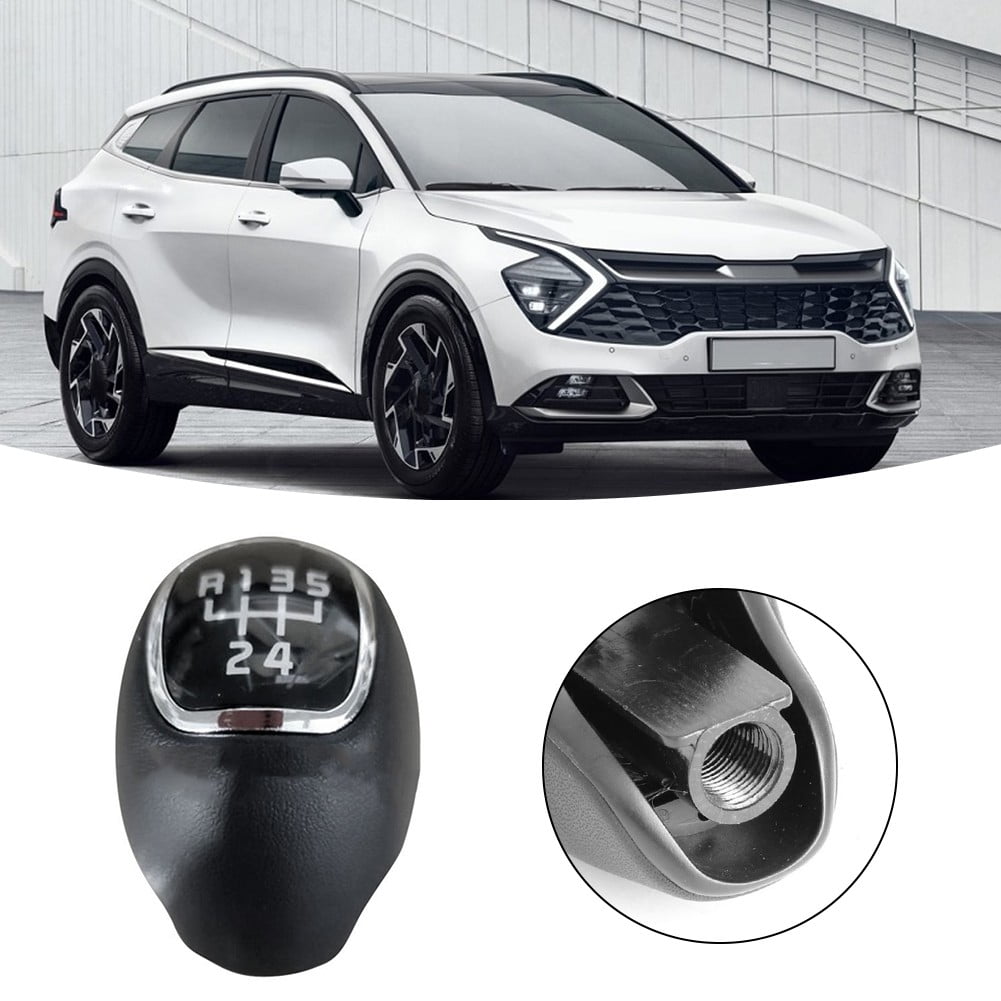 YaSaLy 5 Speed Leather Manual Gear Shift Knob for Kia for Sportage 2011 ...