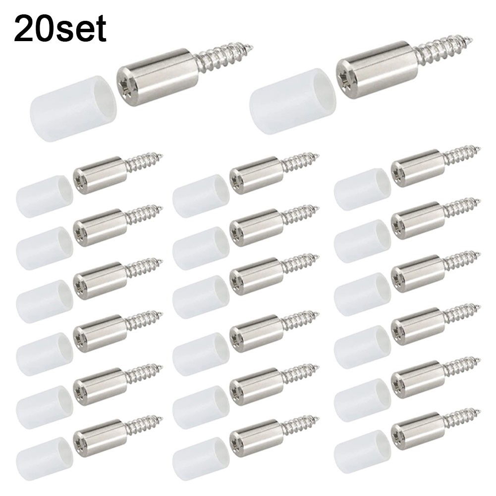 YaSaLy 8/20 Pcs Bracket Nail Self-tapping Integrated Screw Laminate ...