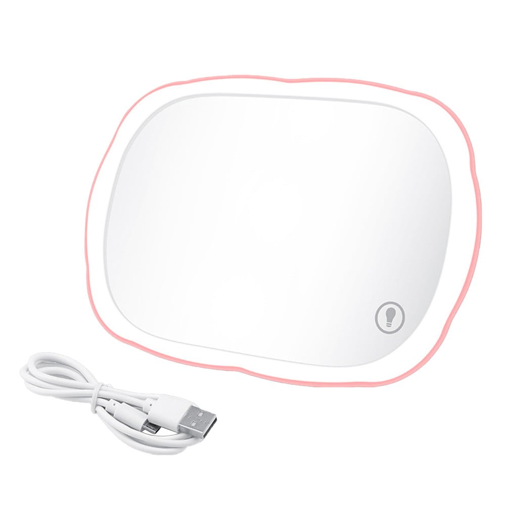 YaSaLy Car Interior Mirrors Sun Visor Plate Led Makeup Mirror for Girls ...