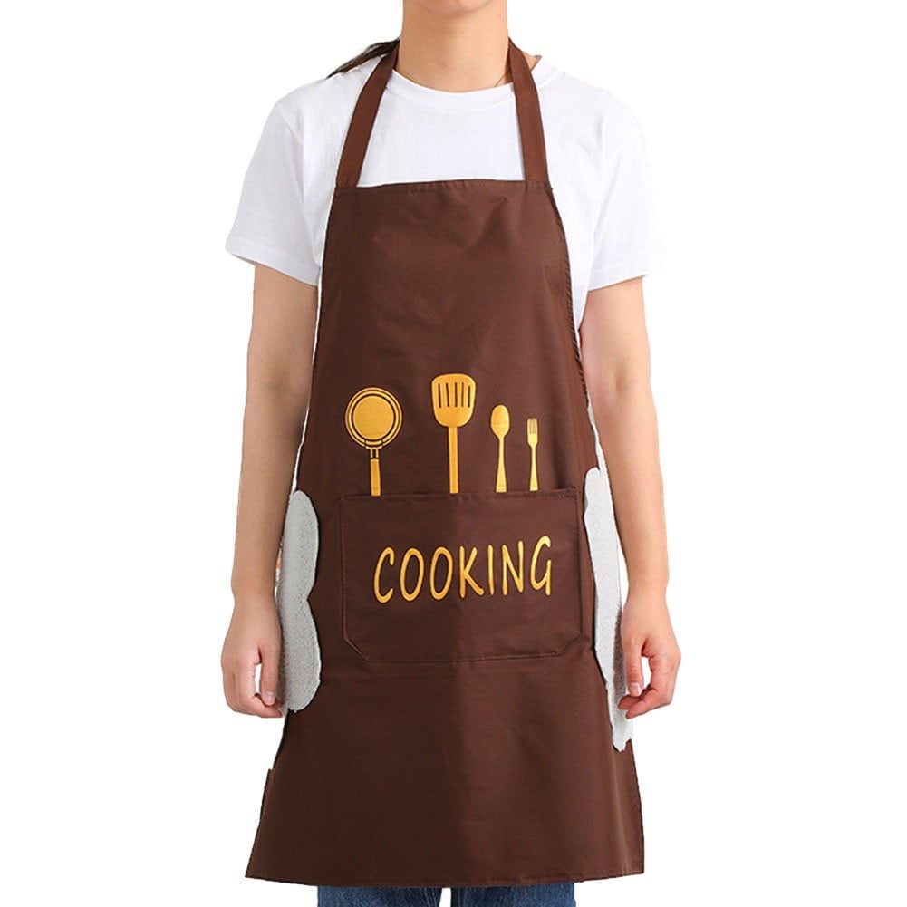 YaSaLy Cooking Aprons Chef Bib Apron Dress Kitchen Restaurant ...
