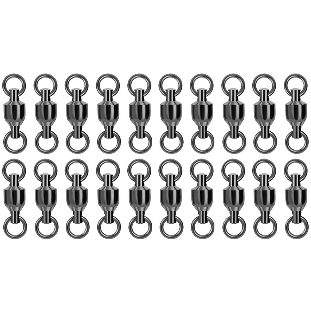 YaSaLy Fising Bearing Swivels Split Rings 20X Ball Bearing Fishing ...