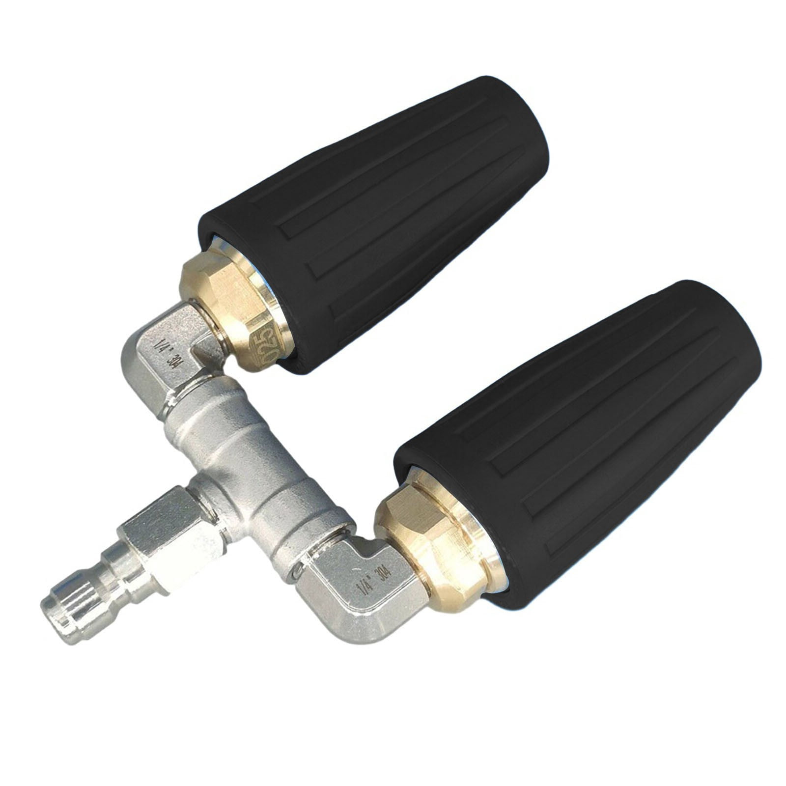 YaSaLy High Pressure Washer Rotating Dual Turbo Nozzle Spray Tip1/4 ...