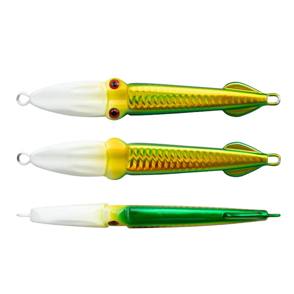 YaSaLy Squid Casting Jigs Shore Jigging Fishing Lure Bait Sea Bass game ...