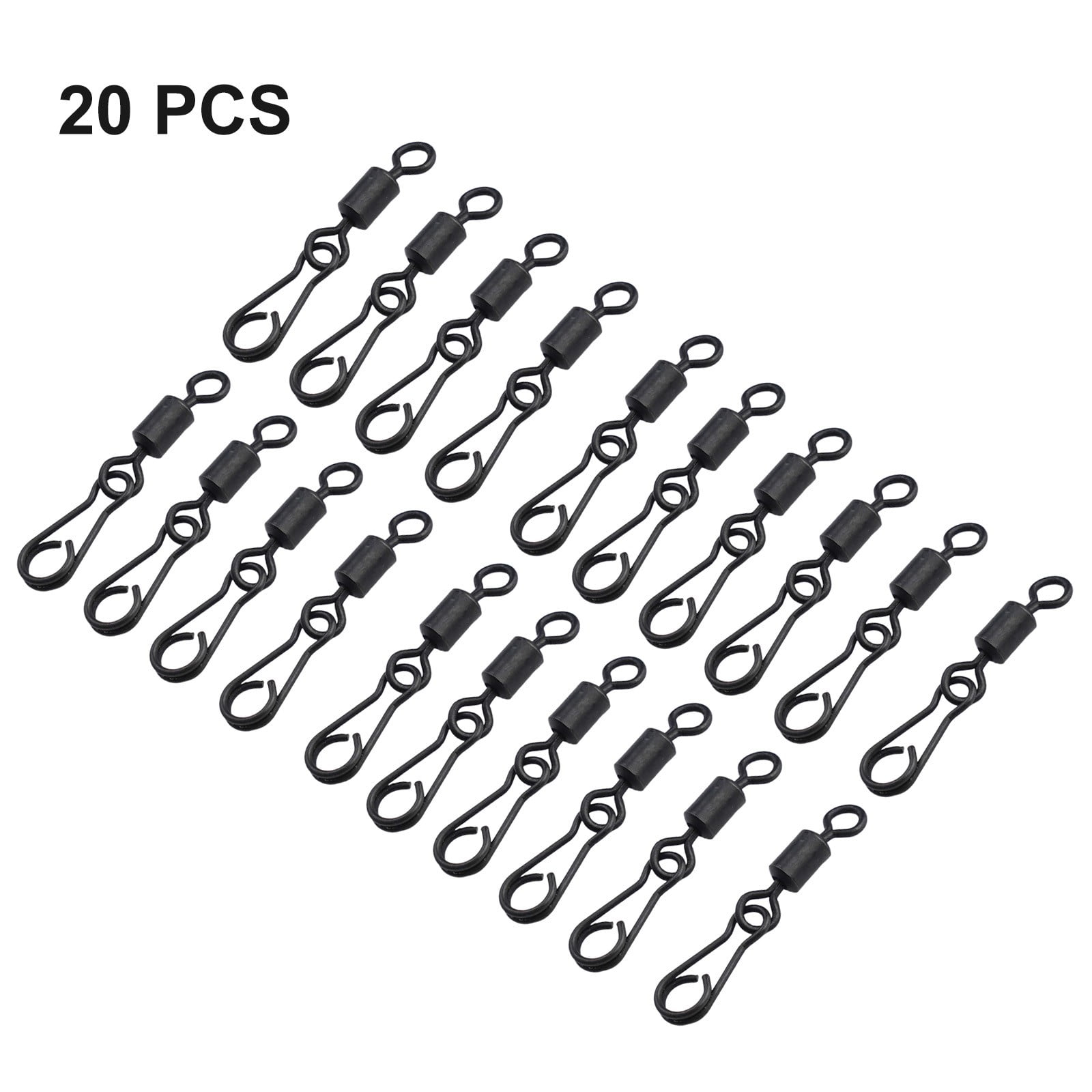 YaSaLy Tackle Swivels Set Double Hook Pin Fishing Carp Quick Change ...