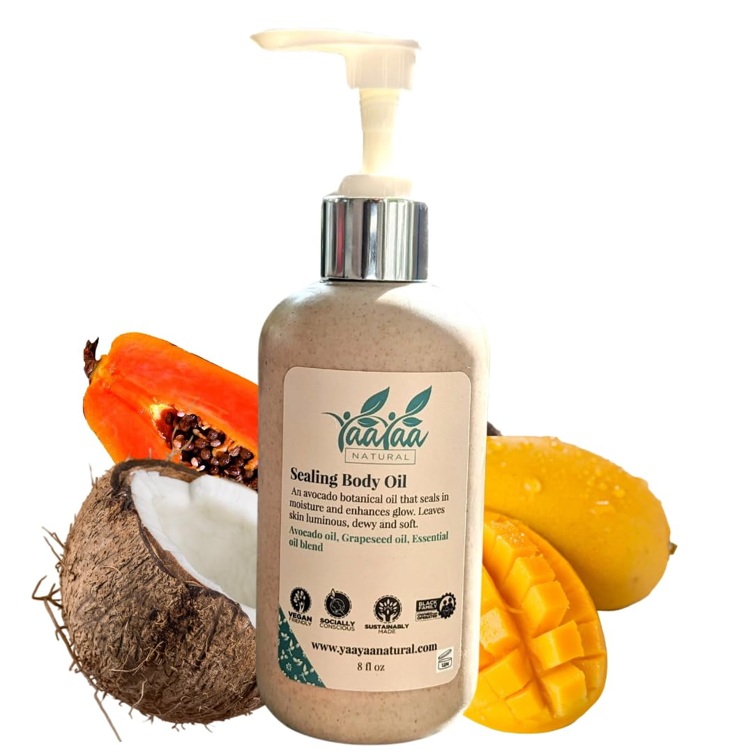 YaaYaa Natural Sealing Body SBF3 Oil - 8 oz - After Shower Body Oil ...