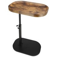 EasyComforts Rolling Tray Table with Swivel Casters, Adjustable Height ...