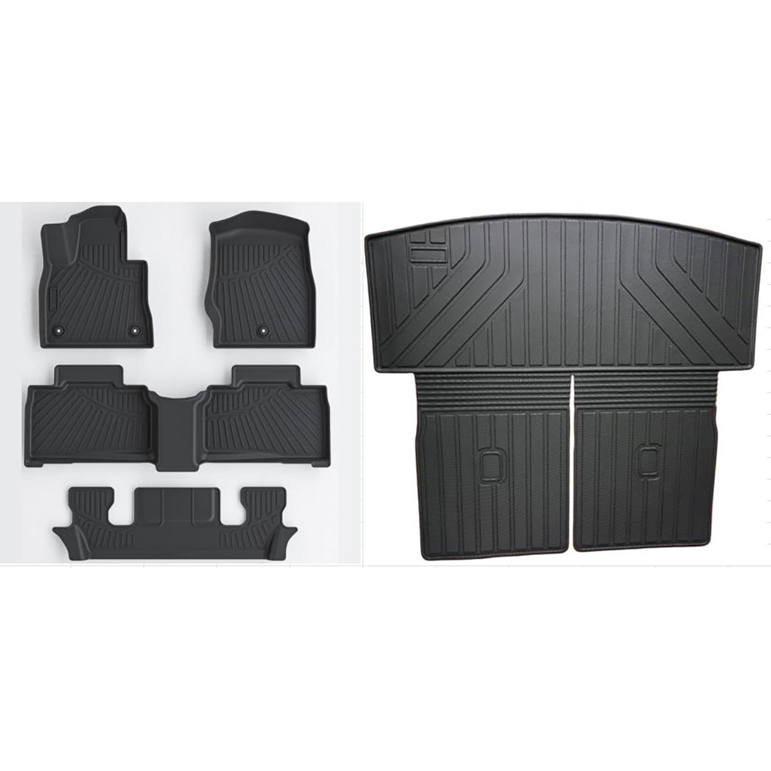 Yabanana Car Floor Mats & Backrest Mat for 2020-2025 Ford Explorer All ...