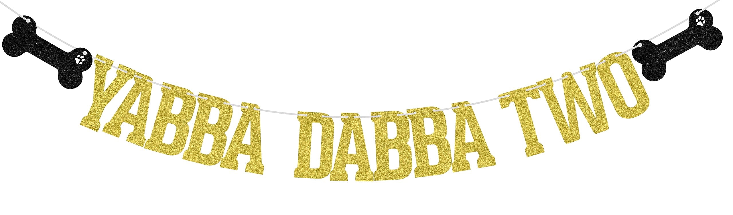 Yabba Dabba Two Banner, DHF10 Flintstones Party Decorations, Two Wild ...