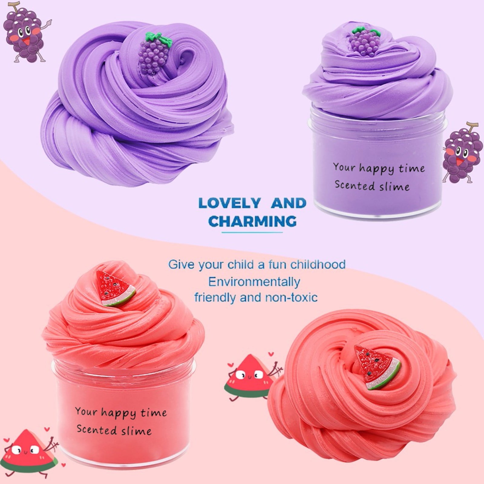 YabuSS Premium gui gui slime Kit for Kids and Adults Includes Peachy ...