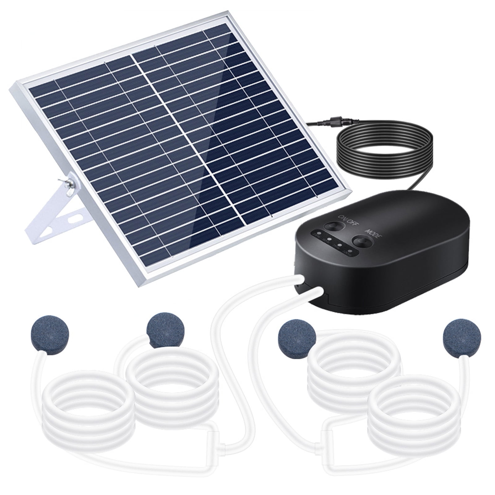 Yabuy Solar Oxygenator for Small Ponds 10W Oxygen Pump with Battery ...