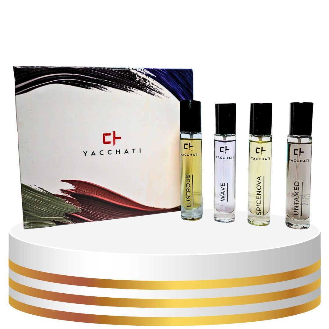 Yacchati Discovery Perfume Box For Men & Women Set Of 4 X 15ml - 0.5 Fl.oz. Each | Lustrous+ ...