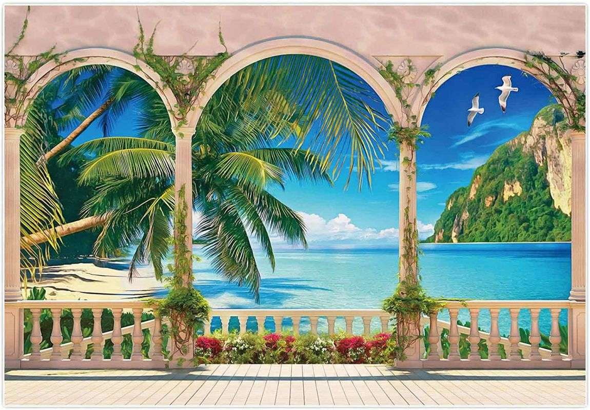 Yacht Backdrop Birthday Summer Boat Cruise Beach Party Sea Ocean ...