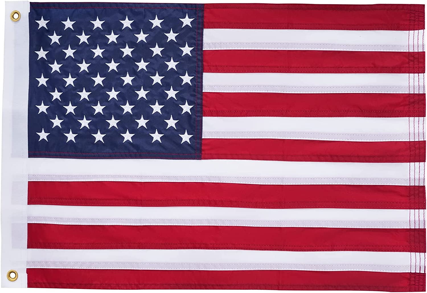 Yacht Boat American US Flag 12x18 inch,Embroidered Stars Sewn Stripes ...