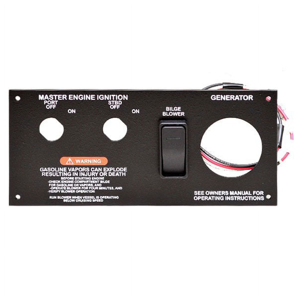 Yacht Boat Blank Generator Switch Panel | 9 x 4 Inch Aluminum - Walmart.com