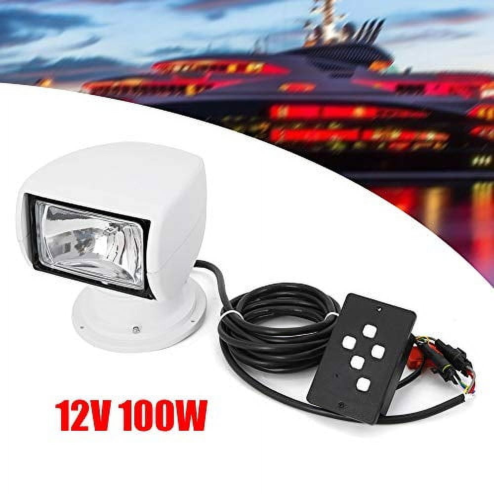 Yacht Searchlight, Boat Spotlights, 100W Boat Spotlight with Remote ...
