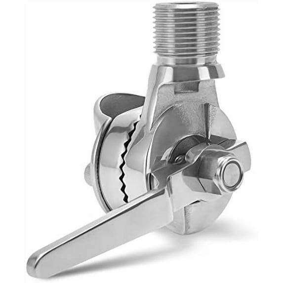 Yacht Ship RV Marine VHF Antenna Mounts, Ratchet Rail Mount Pipe clamp ...