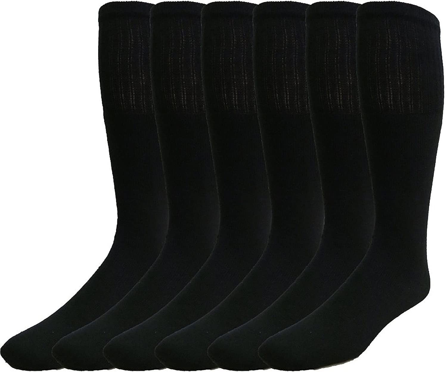 Yacht & Smith 12 Pairs of Men's Extra Long Tube Athletic Socks, Size 10 ...