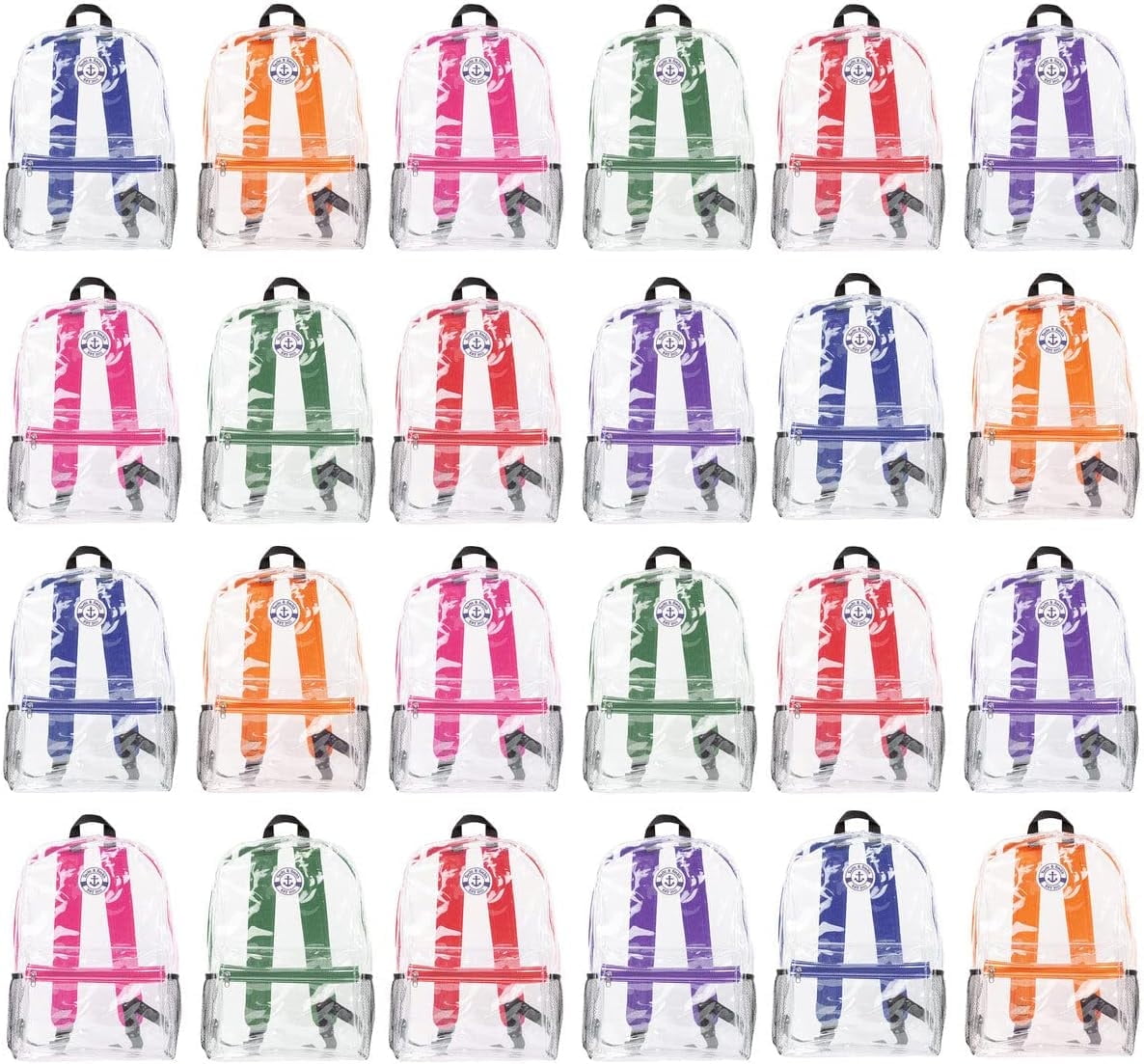 Yacht & Smith 24-Pack, 17 Inch Kids' School Backpacks with Large Top ...