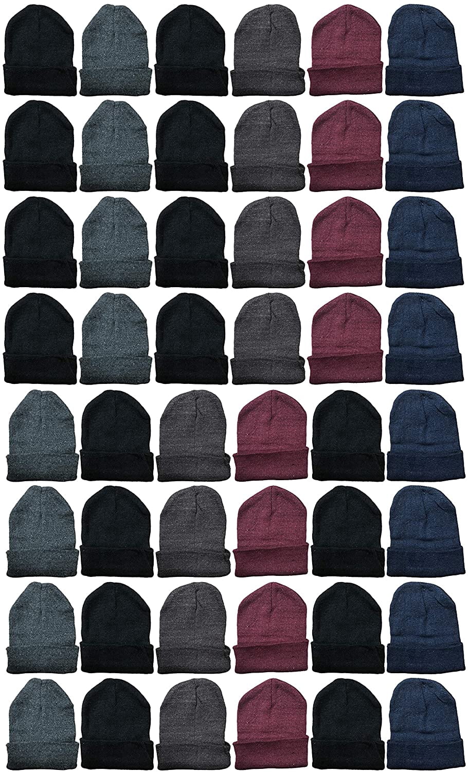 Yacht & Smith Wholesale Beanies Or Gloves, Bulk Thermal Winter Solid ...