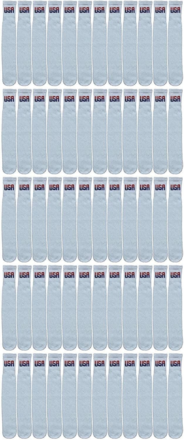 Yacht & Smith Big And Tall Mens Athletic Cotton Tube Socks, Wholesale Bulk Pack Referee Socks ...