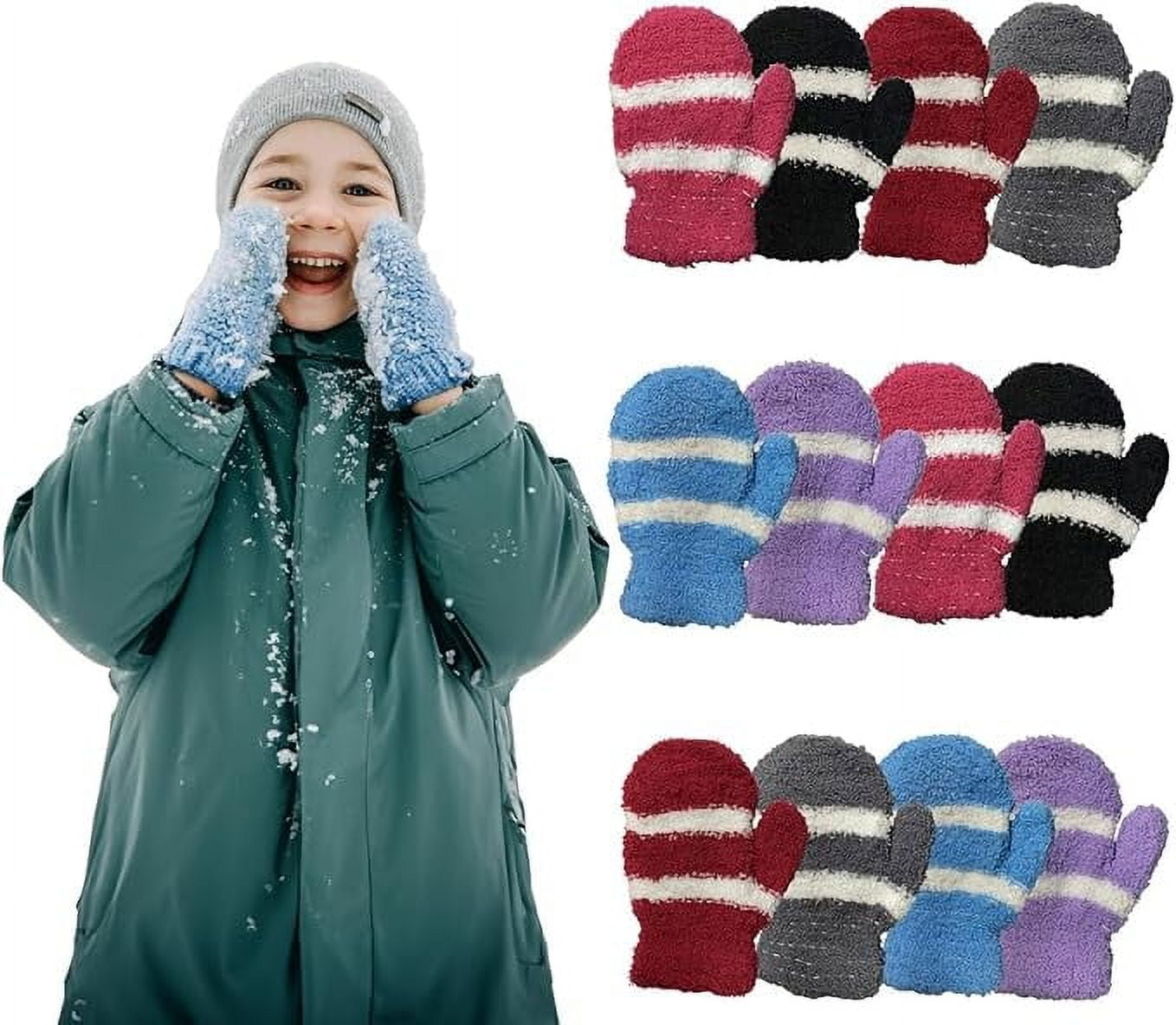 Yacht & Smith Kids Cold Weather Gloves, Winter Snow Mittens, Warm Soft ...