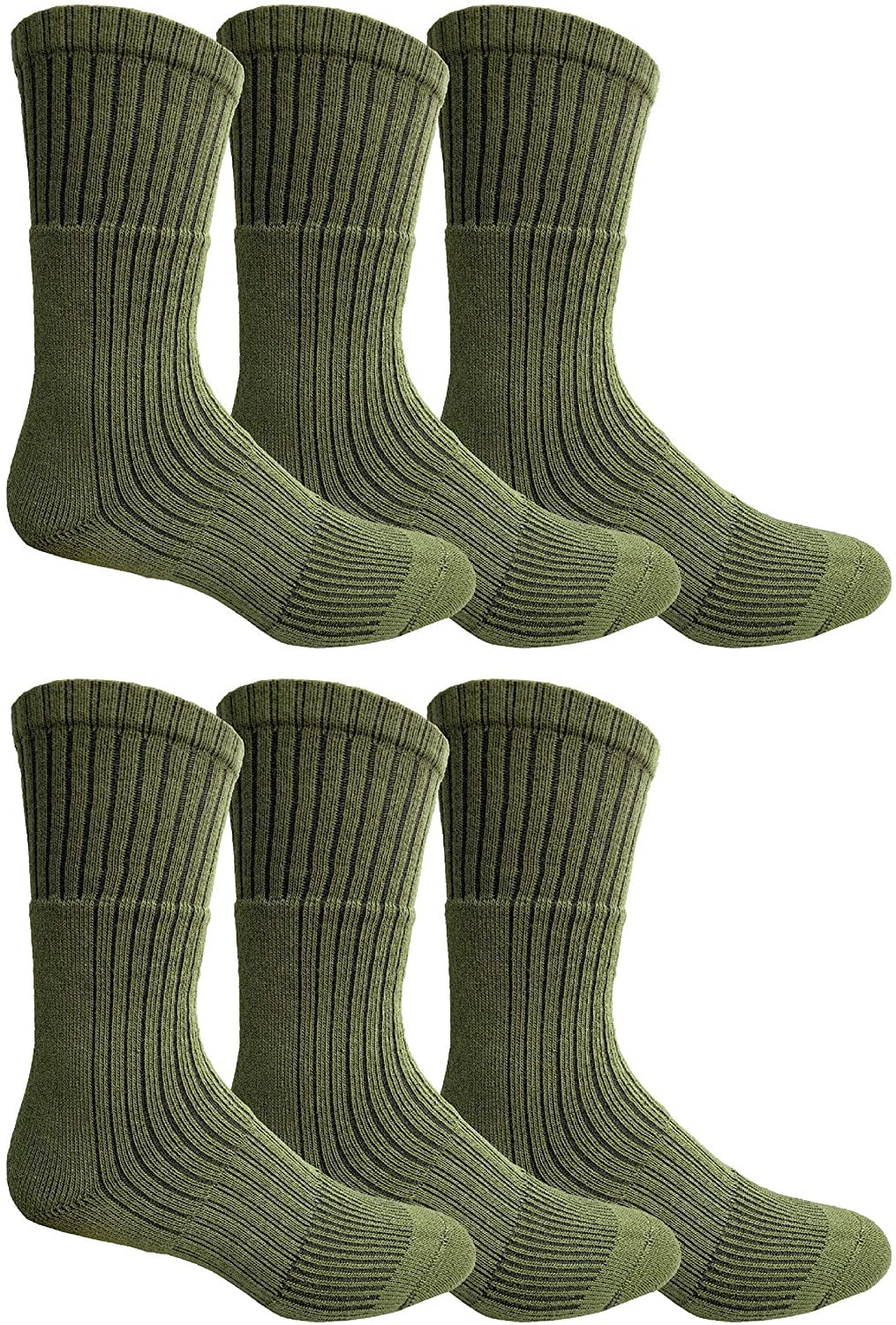 Yacht & Smith Men's Outdoor Crew Boot Army Socks, Military Grade Size ...