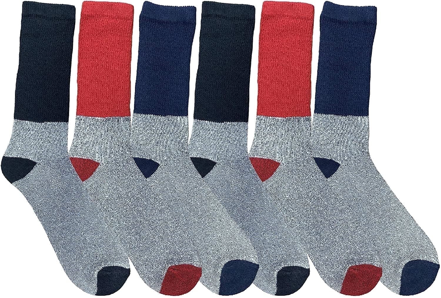 Yacht & Smith King Size Thermal Diabetic Crew Socks, Soft Cotton ...