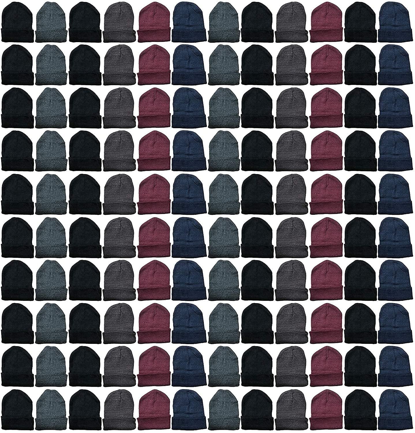 Yacht & Smith Wholesale Beanie Winter Bulk Kit, Kids Adults Bulk Sets ...