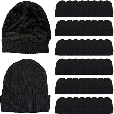 SOCKS'NBULK Wholesale Bulk Winter Beanies, Cold Weather Thermal Stretch ...
