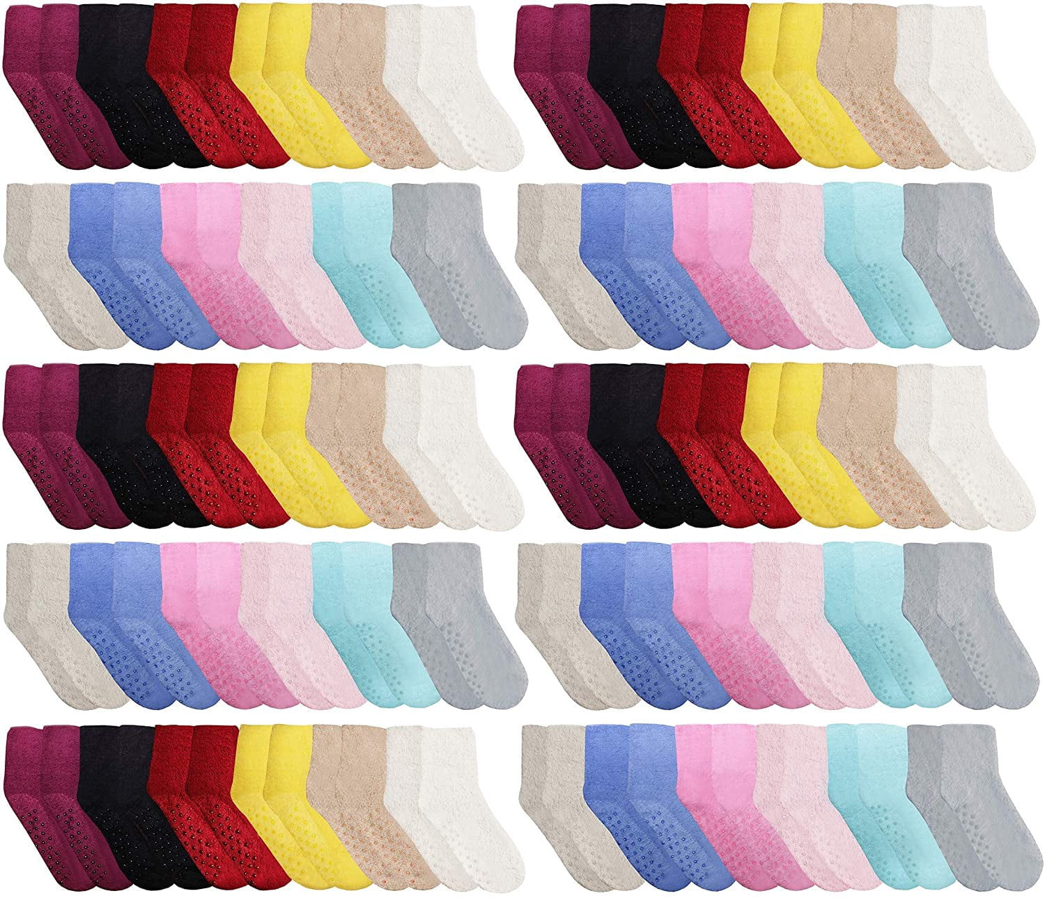 Yacht & Smith Women Fuzzy Socks Crew Socks, Warm Butter Soft (9-11) (60 ...