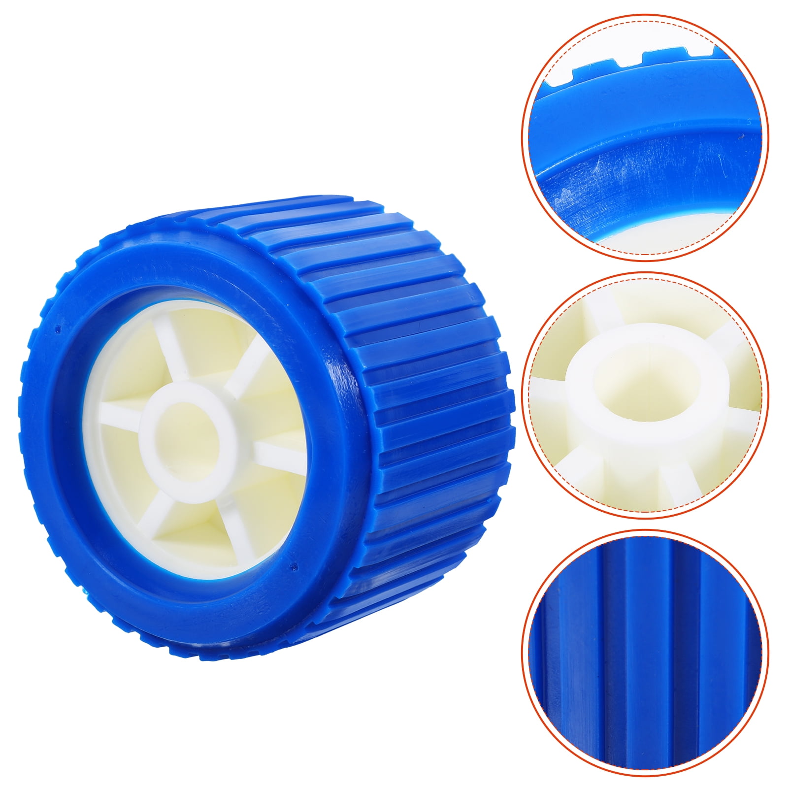 Yacht Trailer Accessories Boat Guide Wheel Ribbed Wobble Roller Plastic ...