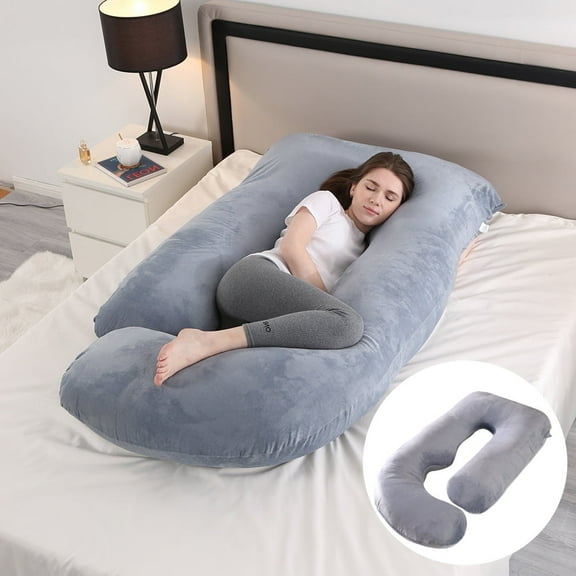 Chilling Home Pregnancy Pillow, U Shaped Pregnancy Pillows for Sleeping ...